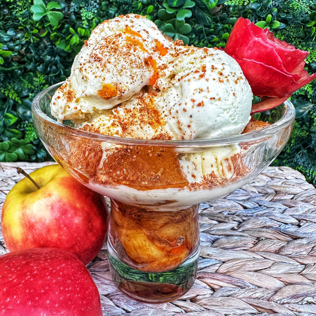 BBQ Ice Cream with Apple Smack | Fried Apple Vanilla Dessert – Those ...